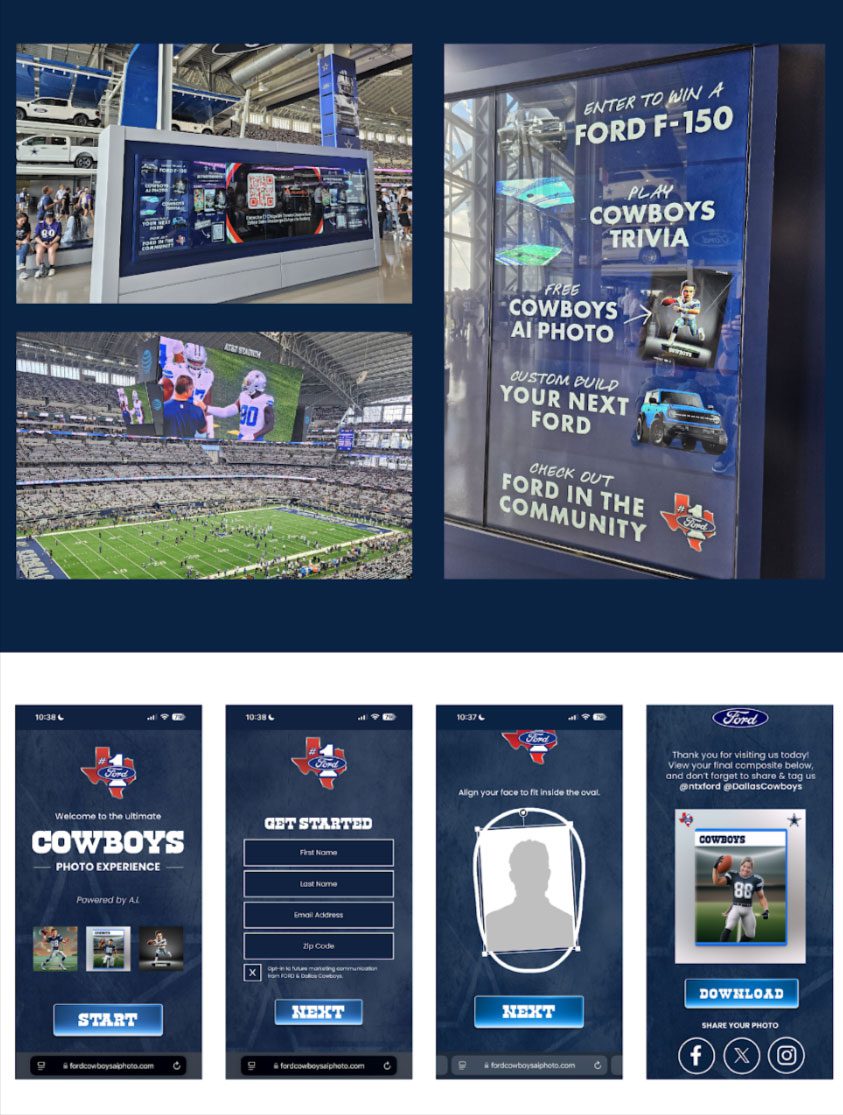Dallas Cowboys AI Photo-Op | MoZeus | Fan Engagement Technology